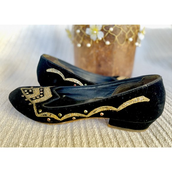 oomphies | Shoes | Rare 94s Vintage Oomphies Black Velvet Bejeweled ...